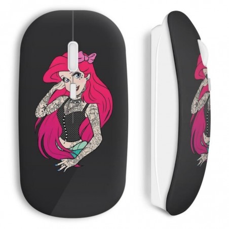 Ariel the little mermaid tattoo wireless mouse