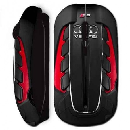 Audi R8 car black wireless mouse